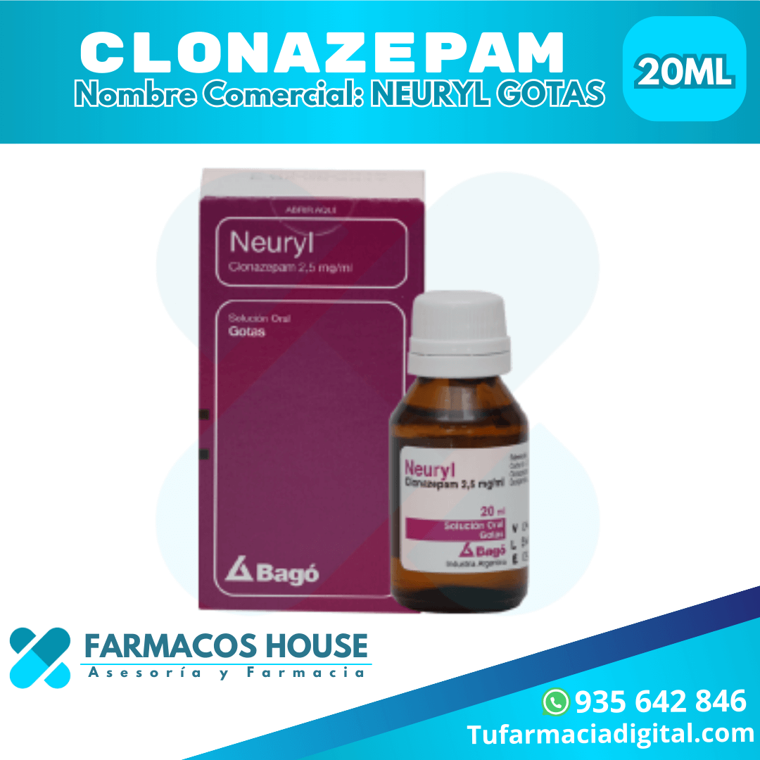 Venta NEURYL CLONAZEPAM X 2.5 MG 20 ML en Lima